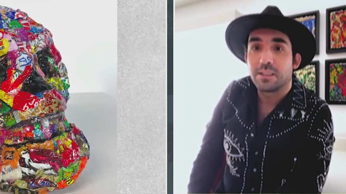 Pablo Llana, el artista plástico que crea obras para reflexionar sobre la obesidad | N+